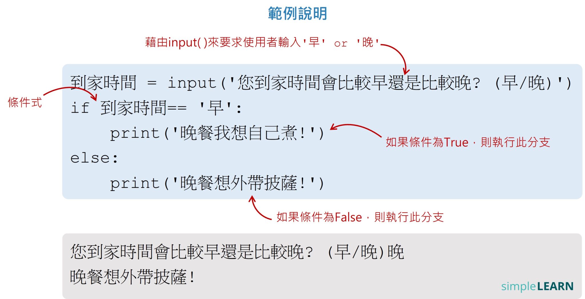 Python for Beginners (13)｜條件判斷式 - if 相關敘述及使用 - SimpleLearn