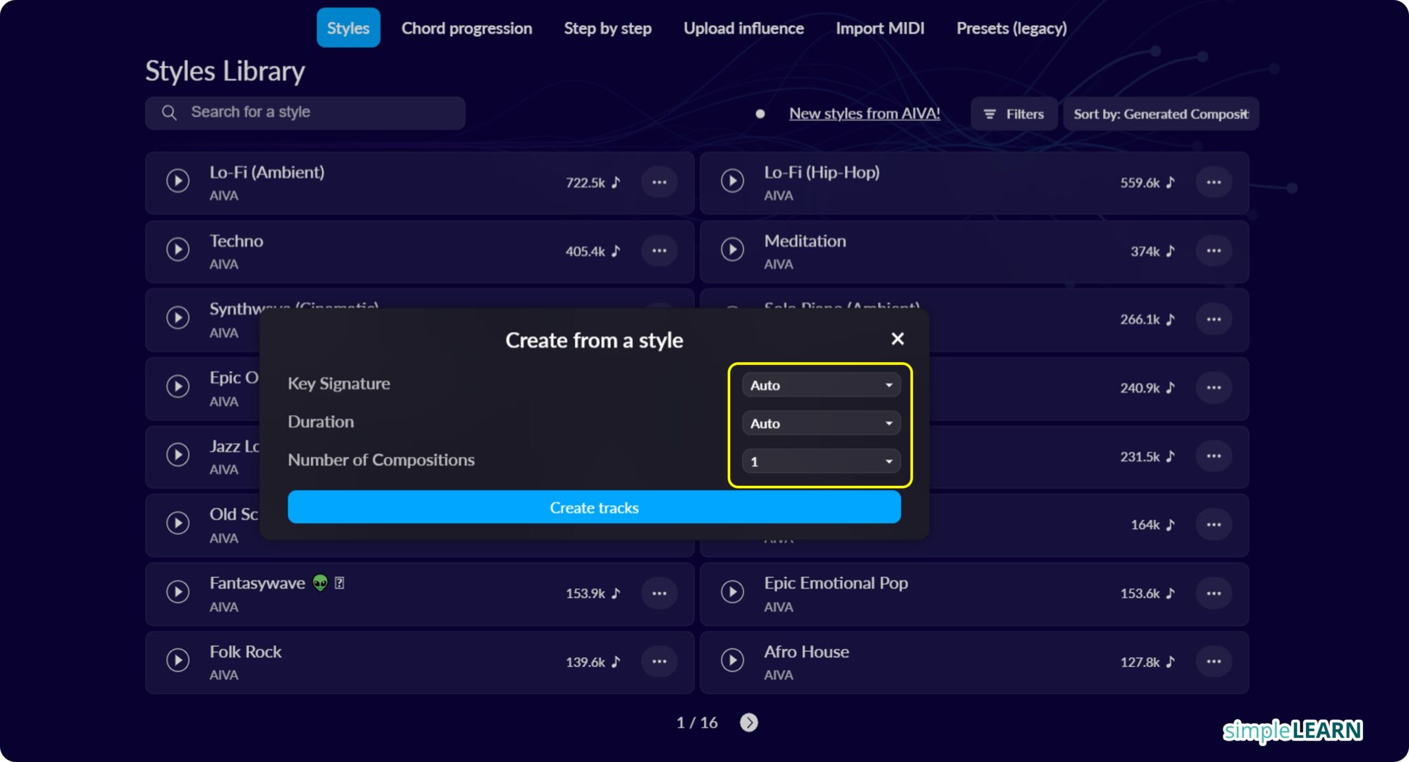 AIVA 完整教學｜利用 生成式 AI 輕鬆譜寫屬於你的配樂，讓音樂創作不再遙不可及！ - SimpleLearn