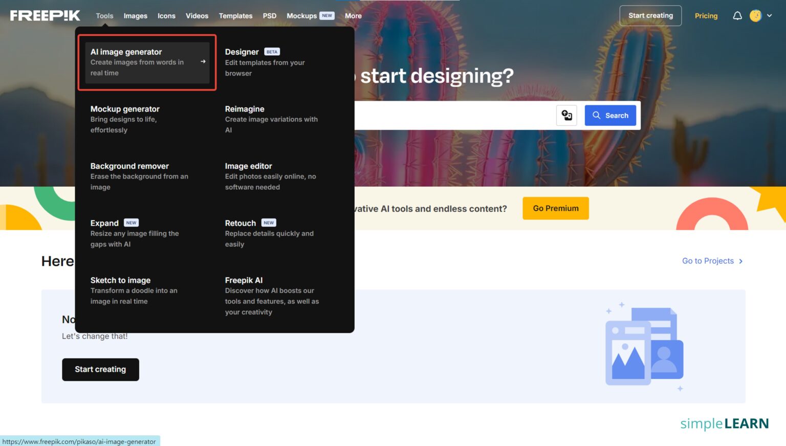 Freepik AI Tools 完整教學 (1)｜利用 AI Image Generator 探索文字到圖像的創意設計 - SimpleLearn